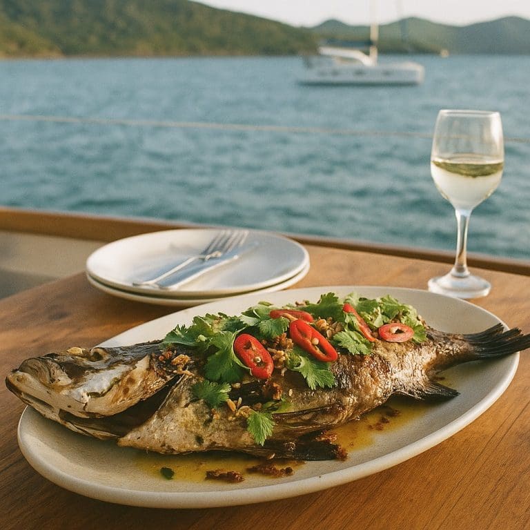 Whole baby barramundi for two w/ Garlic, Chili & Ginger (GF ...